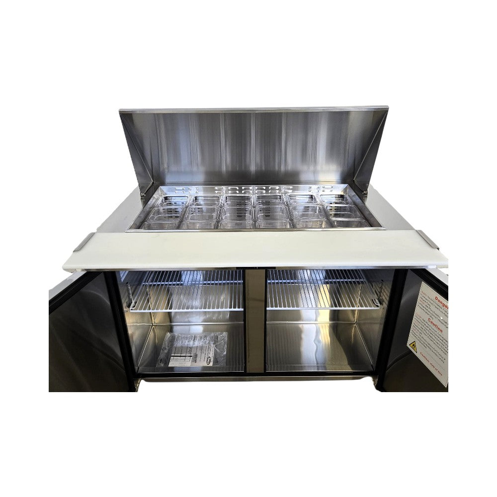 Atosa MSF8306GR Refrigerated Mega Top Prep Table - 2 Door | EconoLease